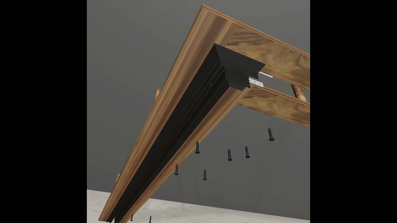 Trimless Magnetic Track Installation video - YouTube