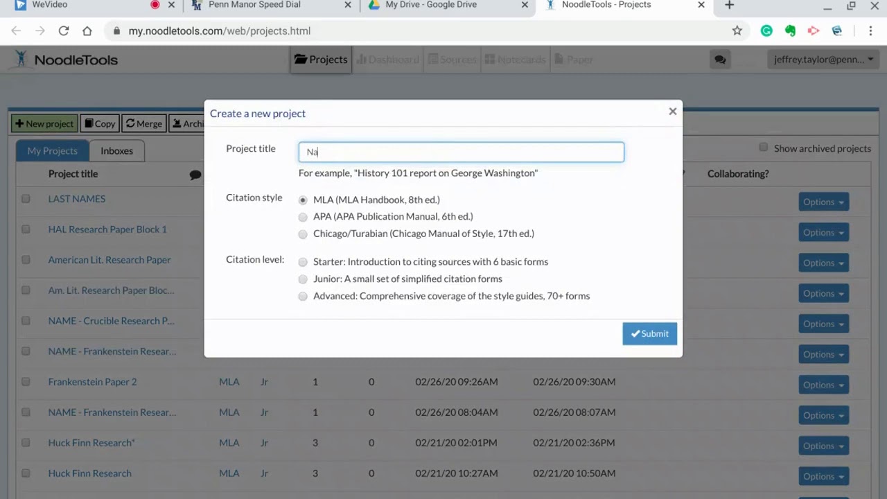 How to use NoodleTools - YouTube