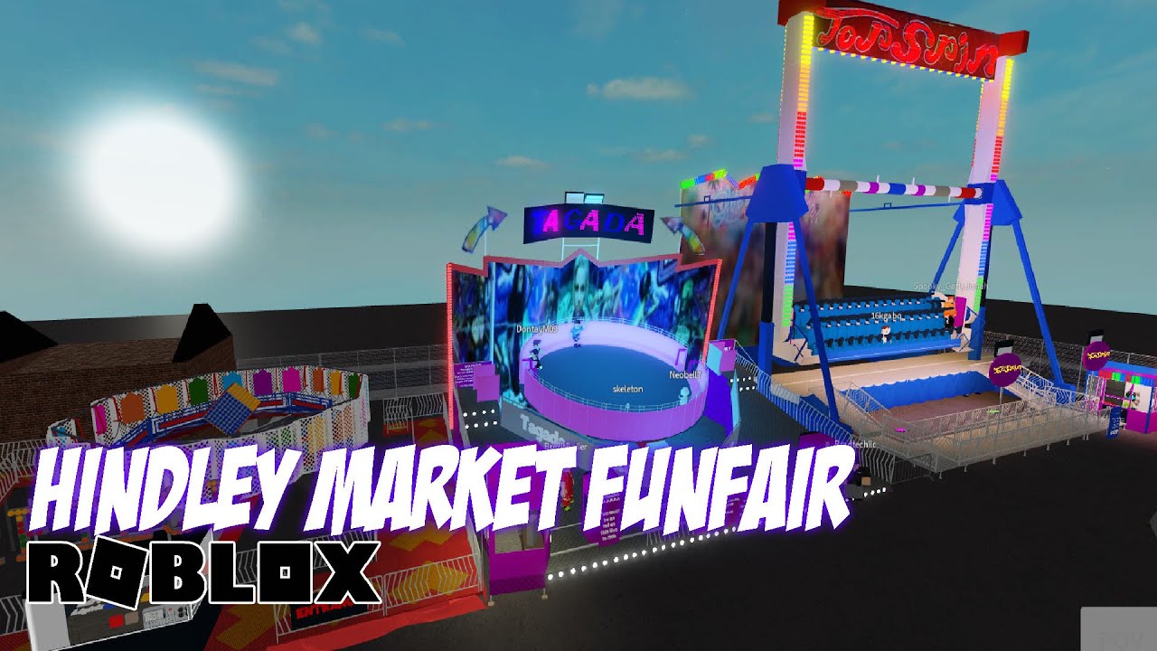 Let's go to Hindley Market Funfair in Roblox! - YouTube