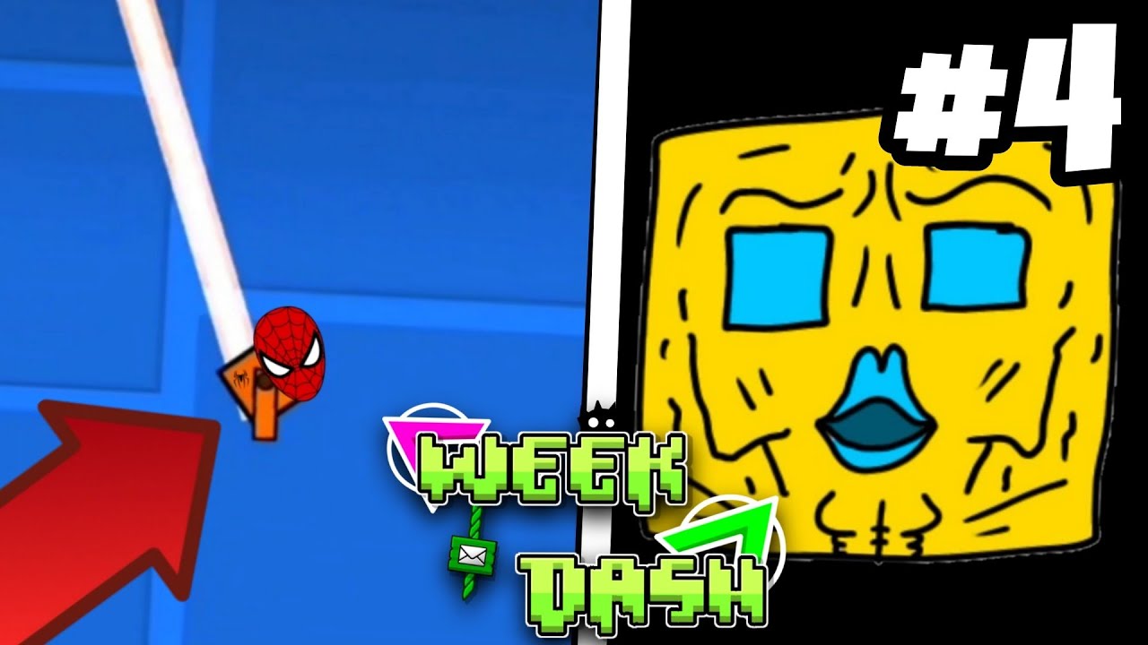 SPIDERMAN en GD Y CUBO MEWING - WEEKDASH - YouTube