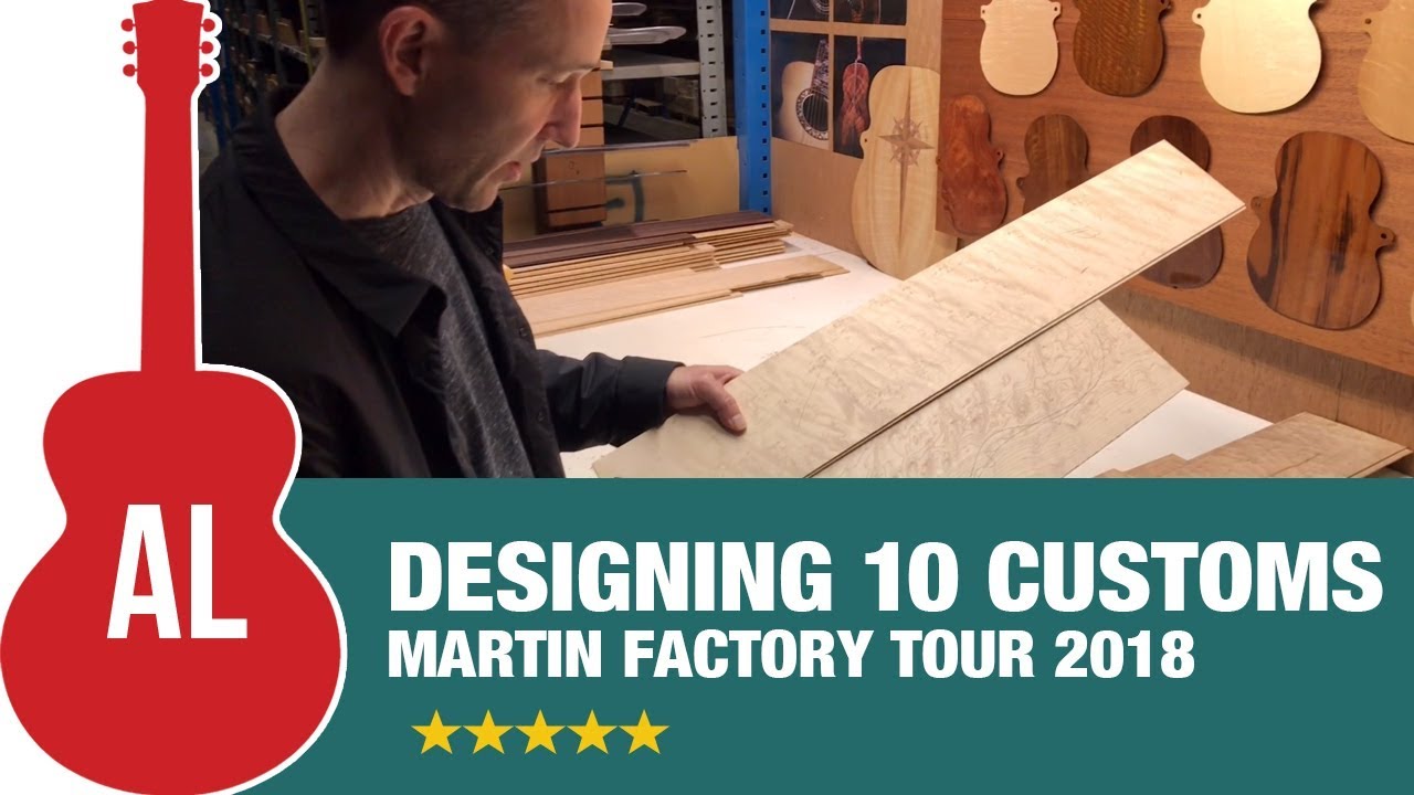Designing 10 Custom Guitars - Martin Factory Tour 2018 - YouTube