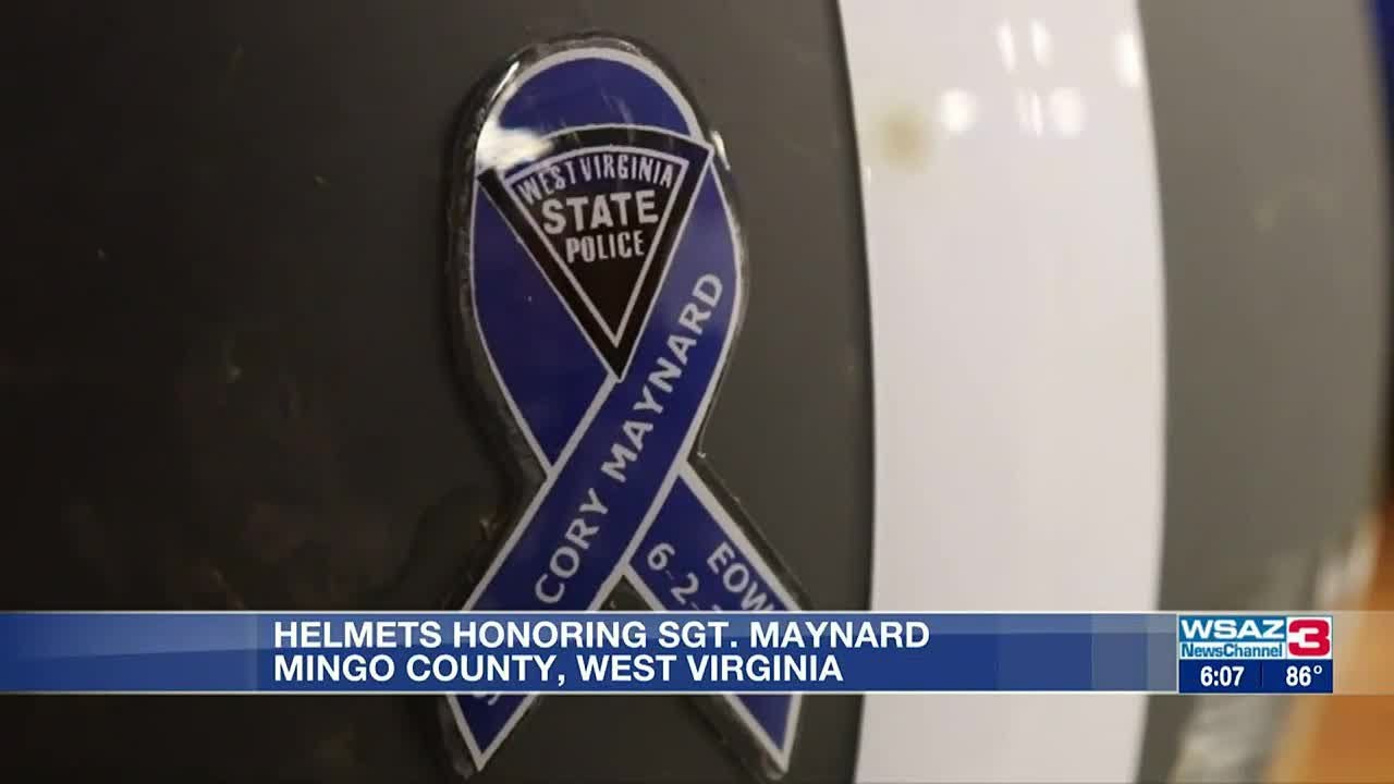 Helmets honor late WVSP Sgt. Cory Maynard - YouTube