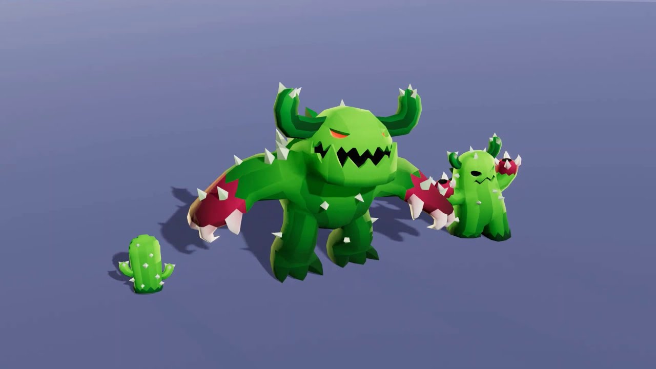 www.Meshtint.com | Cacti Cactus Boss Evolution Pack Cute Series - YouTube