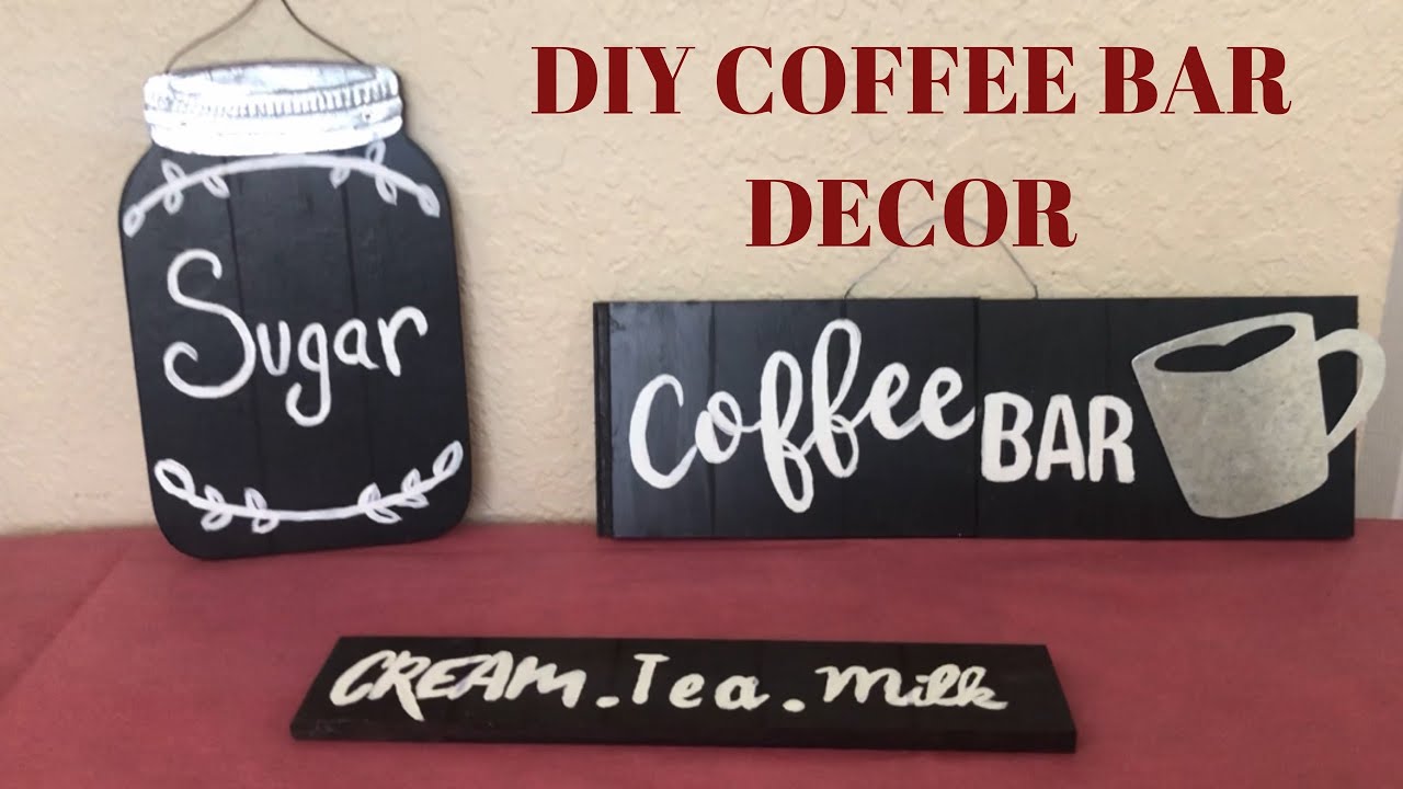 DIY Coffee Bar Decor - YouTube
