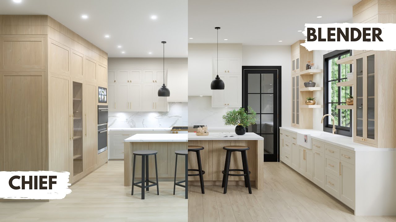 Chief Architect to Blender | Kitchen in 3d | - YouTube