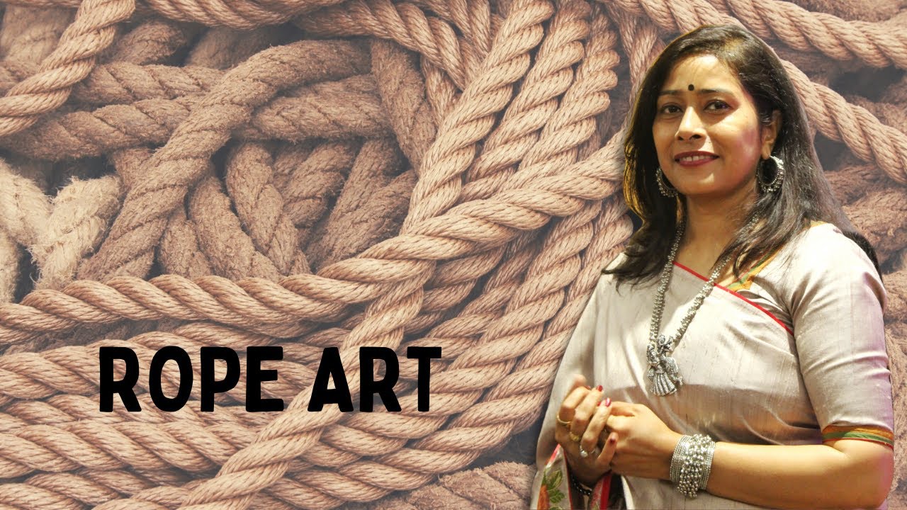 Wall decor with Rope | Rope Wall Art || Easy Rope Wall Art || Rope Wall ...
