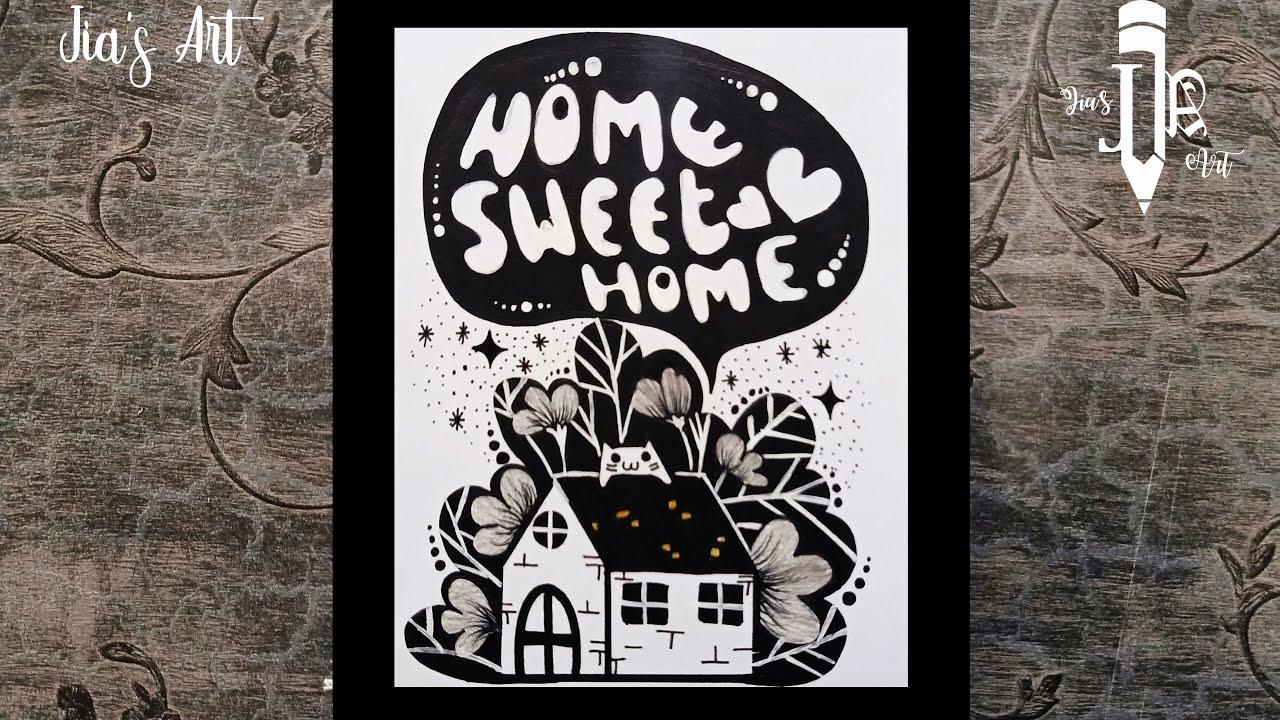 5 Easy Steps to Draw | Stay Home Stay Safe | How to draw Something ...