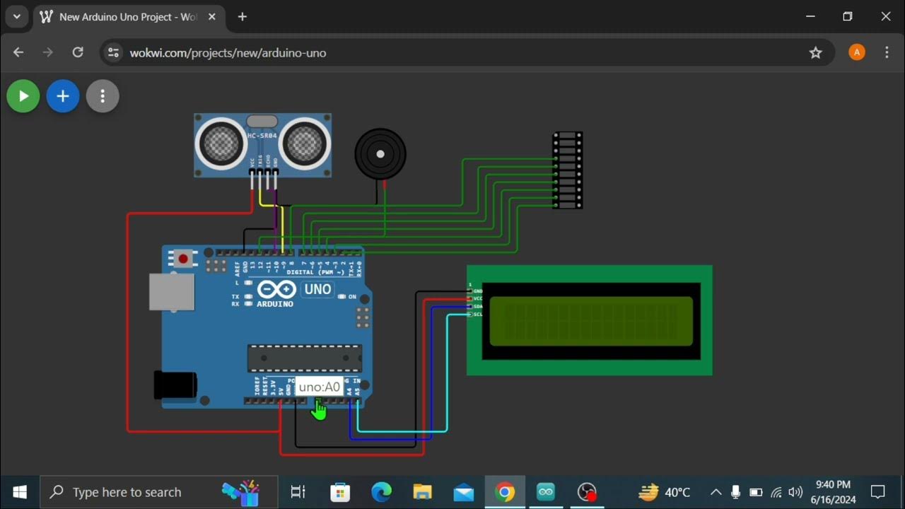 Arduino water level indicator | Led bar graph | Ultrasonic sensor | Lcdi2c | Buzzer |Arduino ...