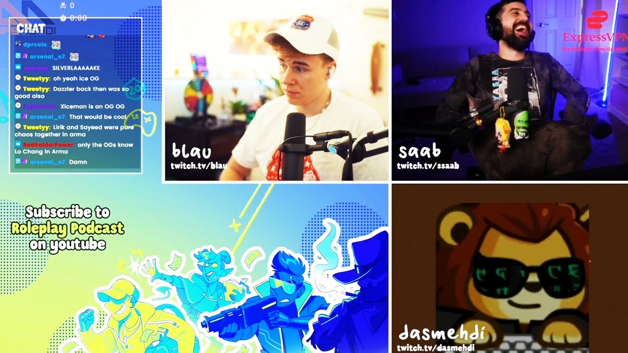 dasMEHDI Attends The Roleplay Podcast With Blau & Saab! | NoPixel RP ...