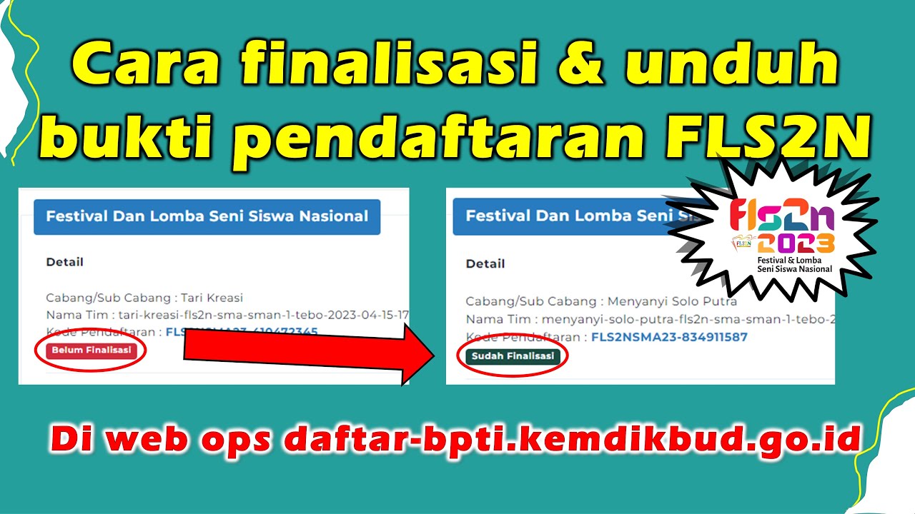 Begini caranya melakukan finalisasi dan mengunduh bukti pendaftaran ...