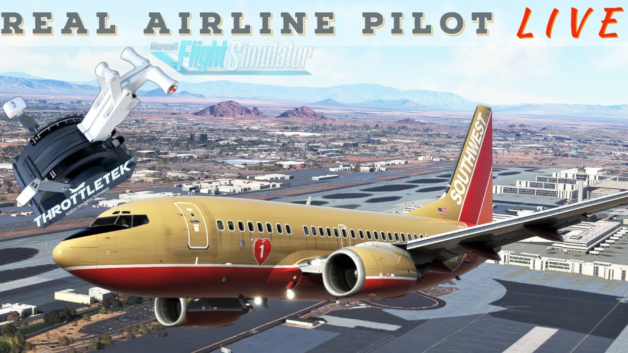 Boeing 737 Throttle Quadrant | Real Airline Pilot | PMDG 737 | KSJC-KSAN | Throttletek G737 ...