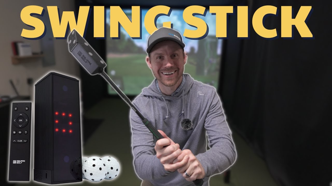 Playing with Square SWING STICK - Golf Simulator WITHOUT Clubs - YouTube