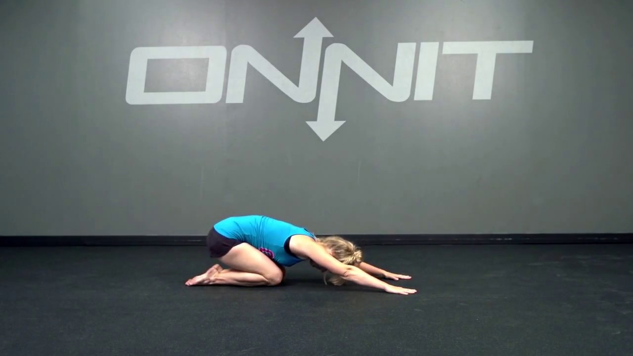 Half Locust to Child's Pose Bodyweight Exercise - YouTube