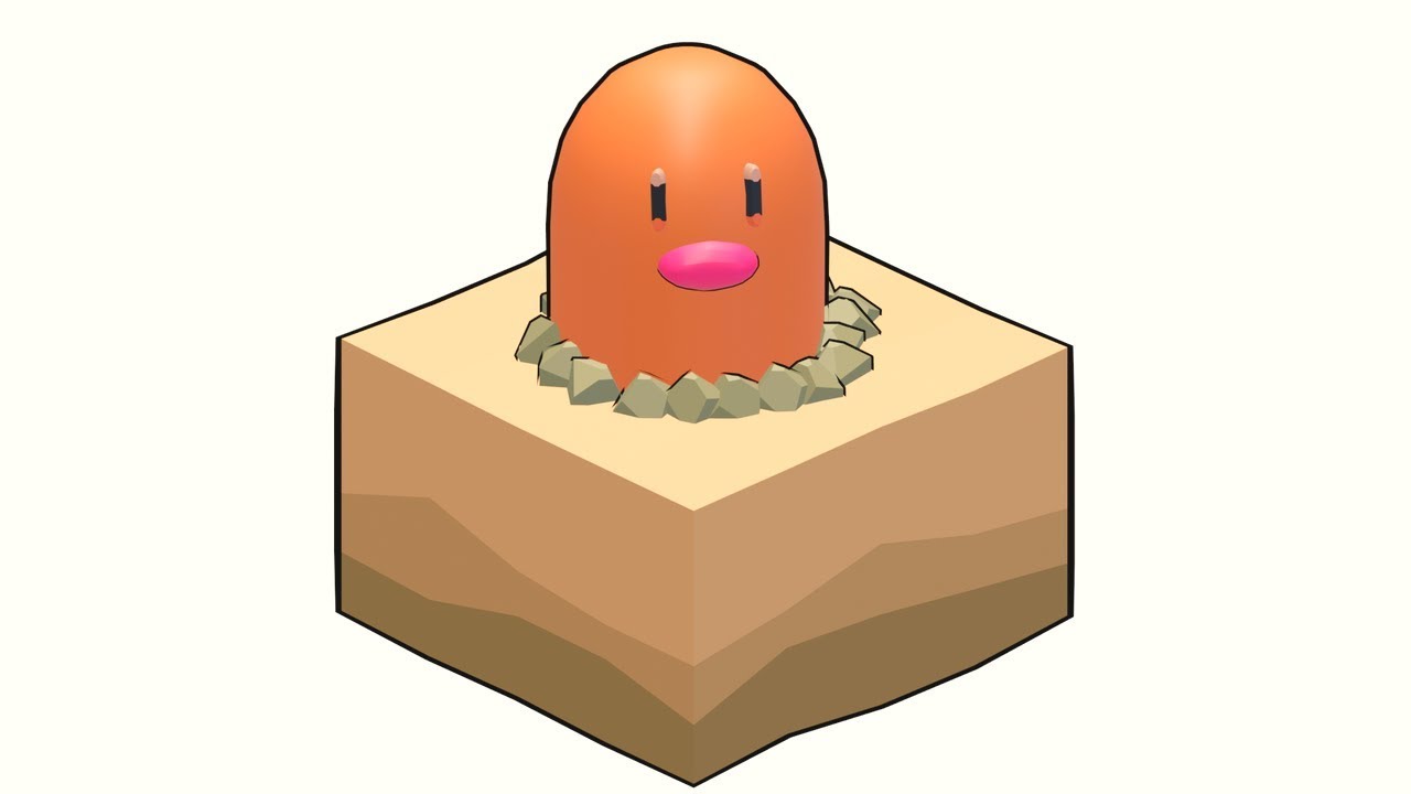 Diglett Blender 2.8 - Pokemon Timelapse - YouTube