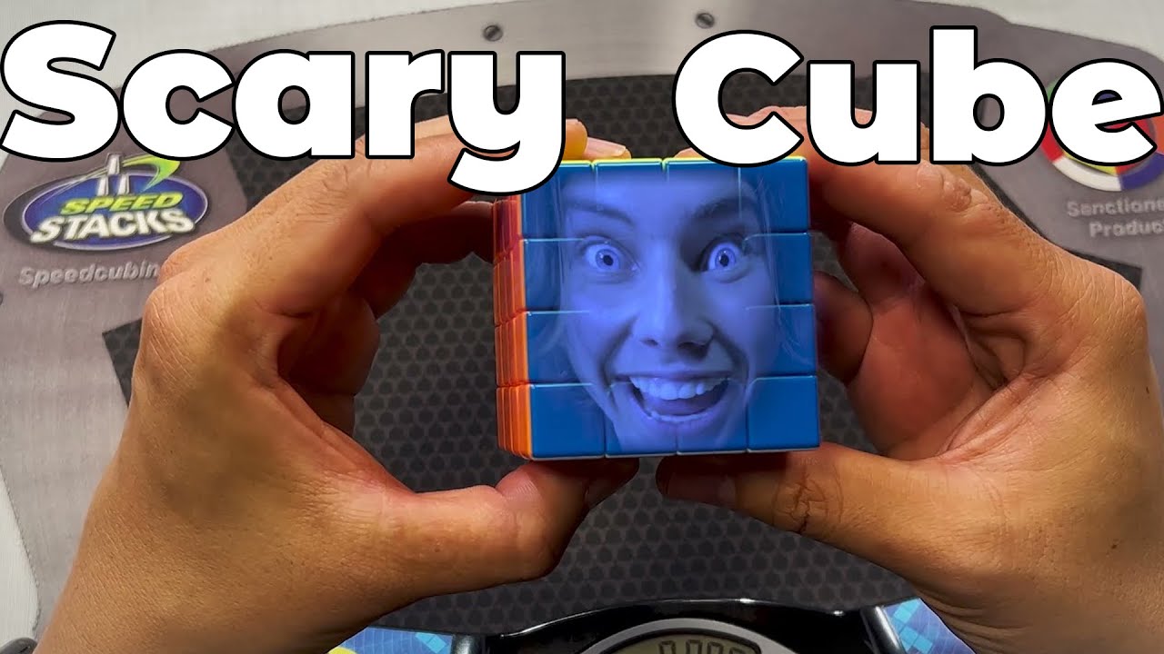When your cube is scary! Halloween video - YouTube