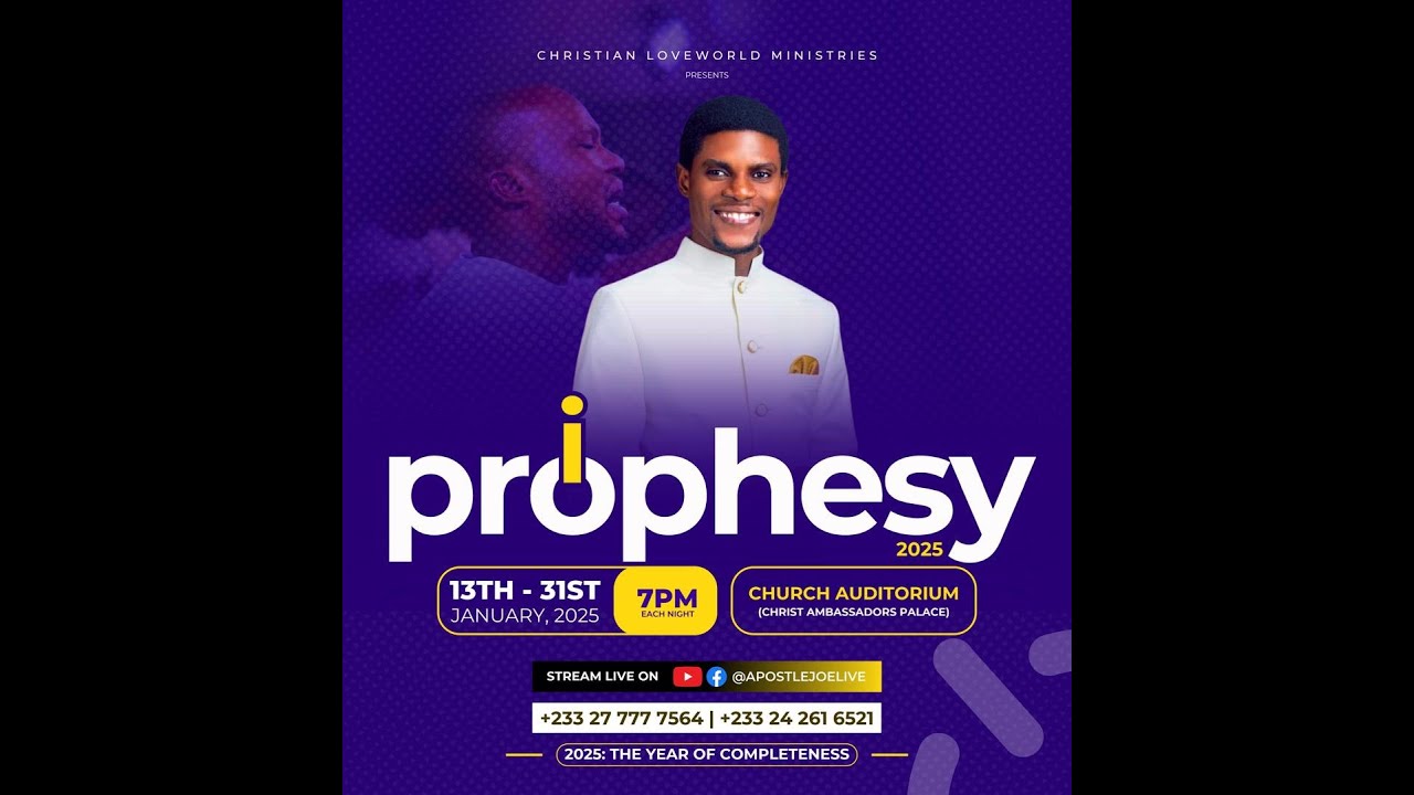 I PROPHESY ( DAY 15)...27/01/2025 - YouTube