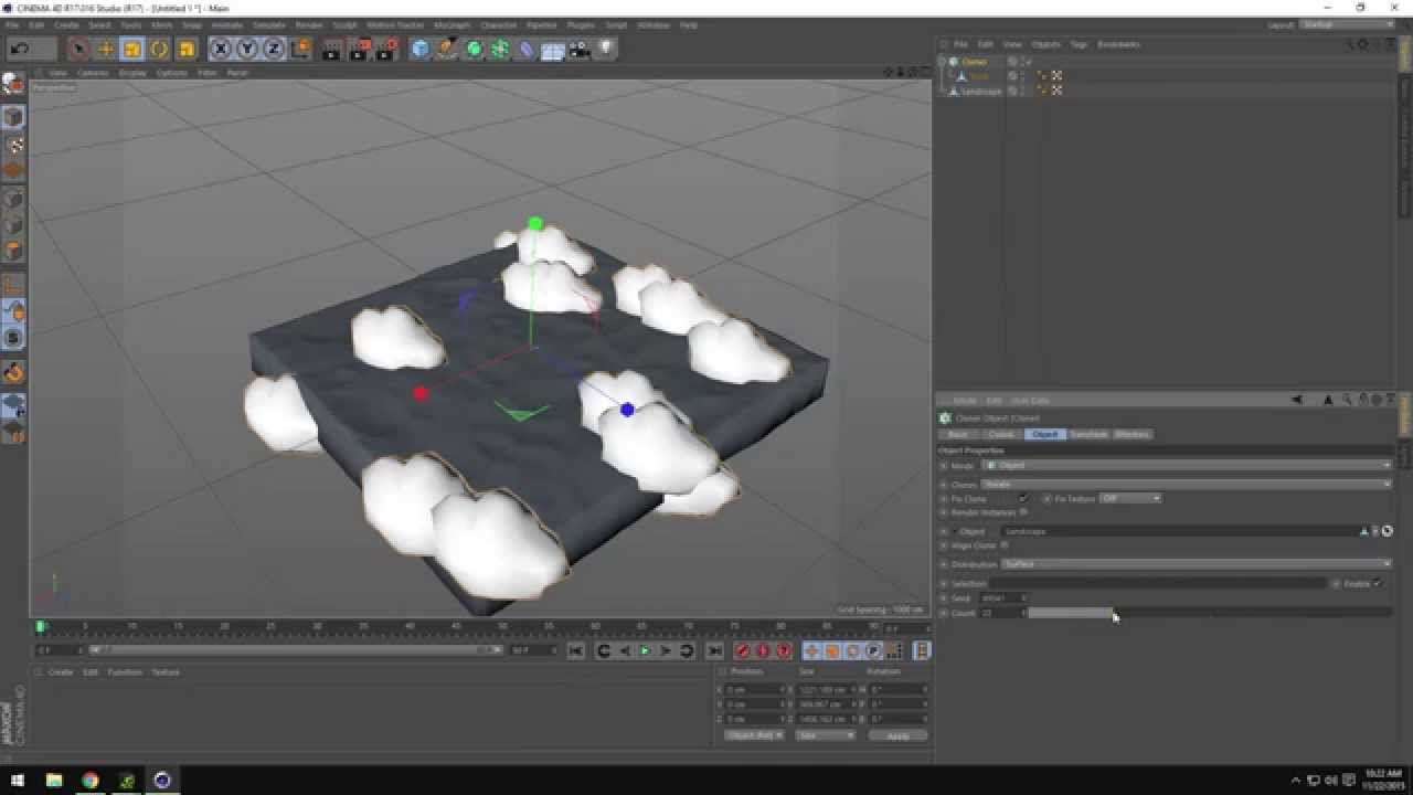 Cinema 4D R17 to Realflow 2015 - Creating basic geometry (Part 1) - YouTube