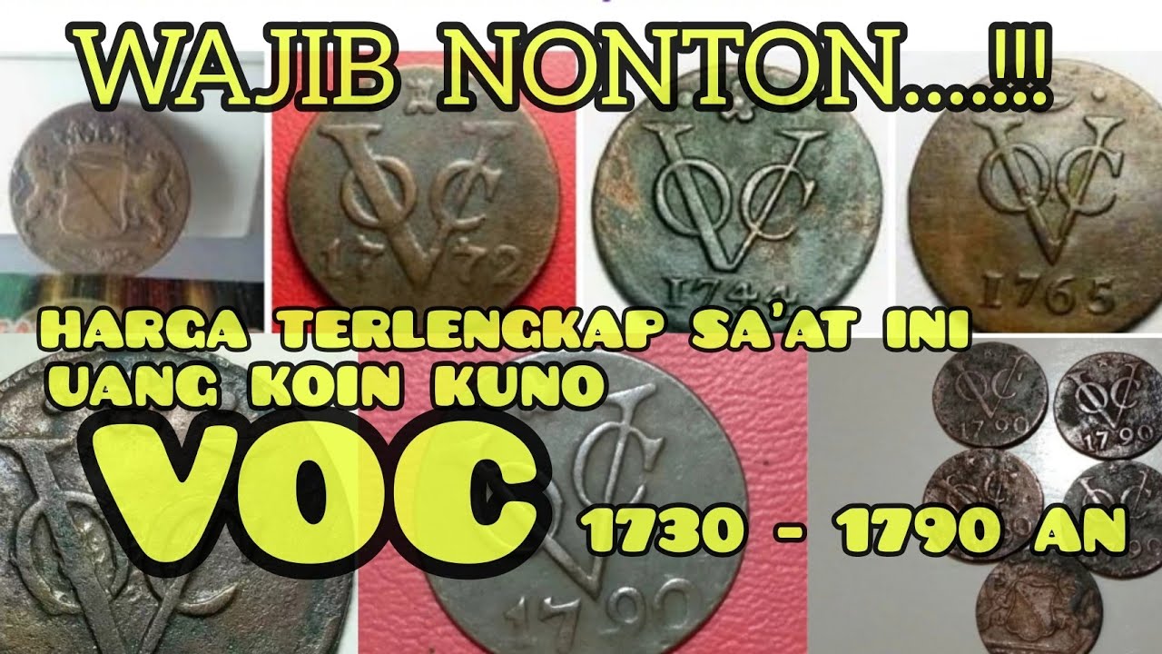 INFO PENTING harga uang koin kuno voc 1730 - 1790 -An zaman dahulu ...