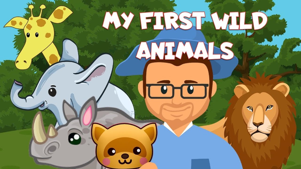 Learning Animal Names For Kids - First Wild Animals - Educational ...