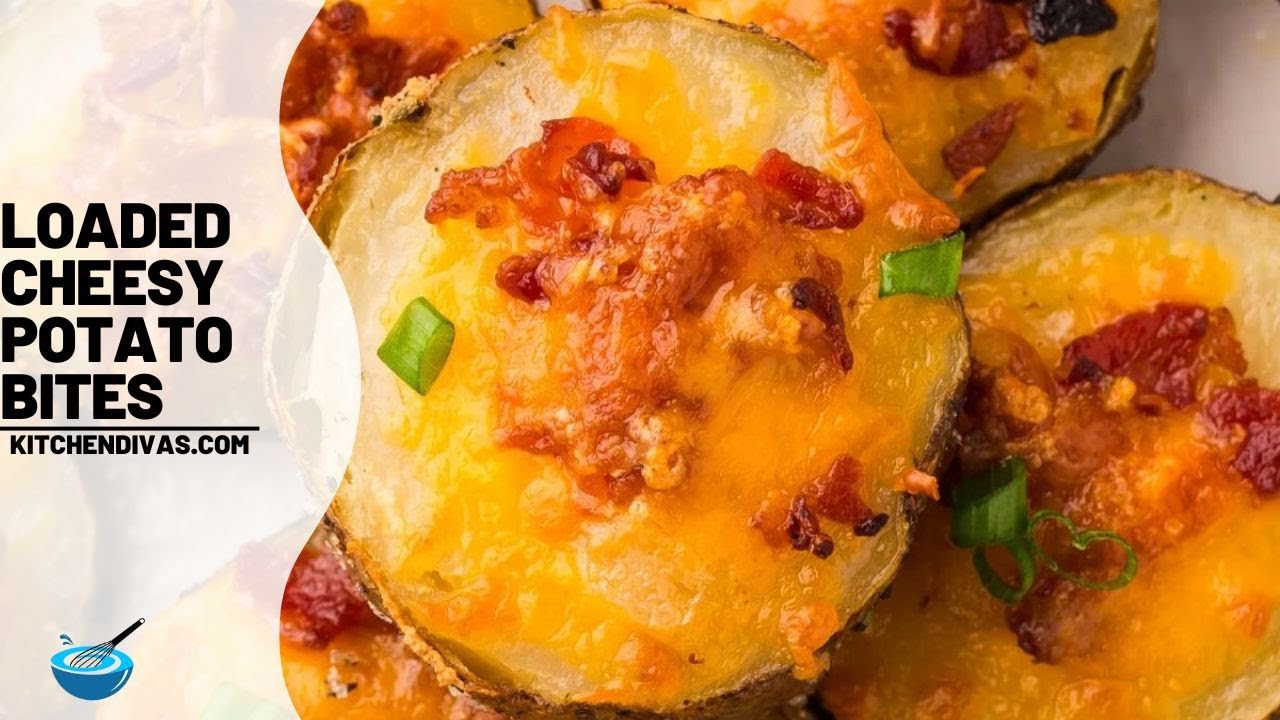 Irresistible Loaded Cheesy Potato Bites - YouTube
