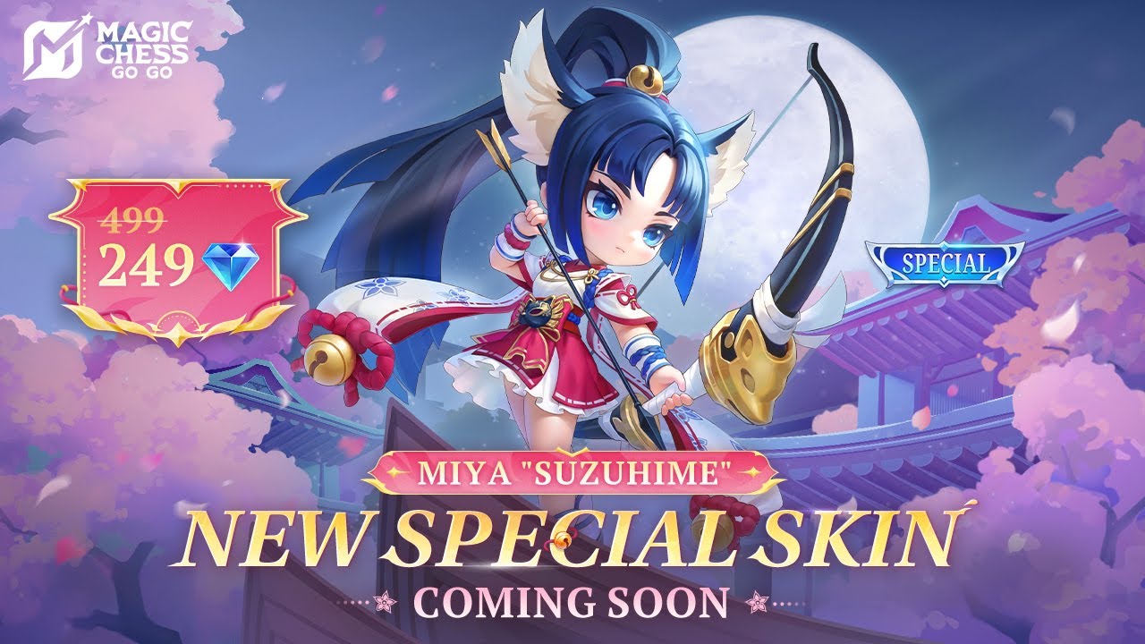 New Special Skin | Miya "Suzuhime" | Magic Chess Go Go - YouTube