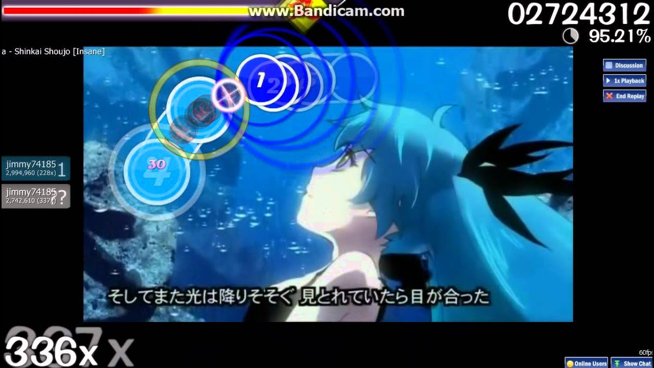 osu!hatsume miku shinkai shoujo Insane - YouTube