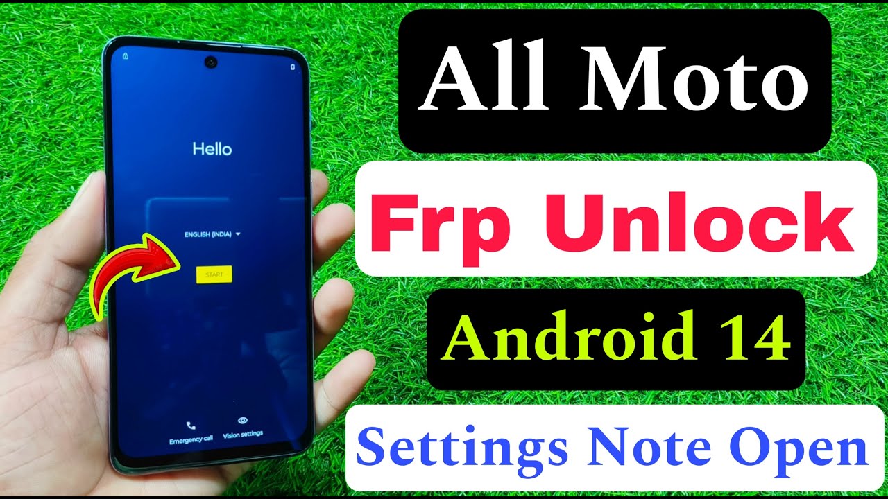 New Trick - All Motorola Frp Bypass Android 14 / Settings Note Open ...