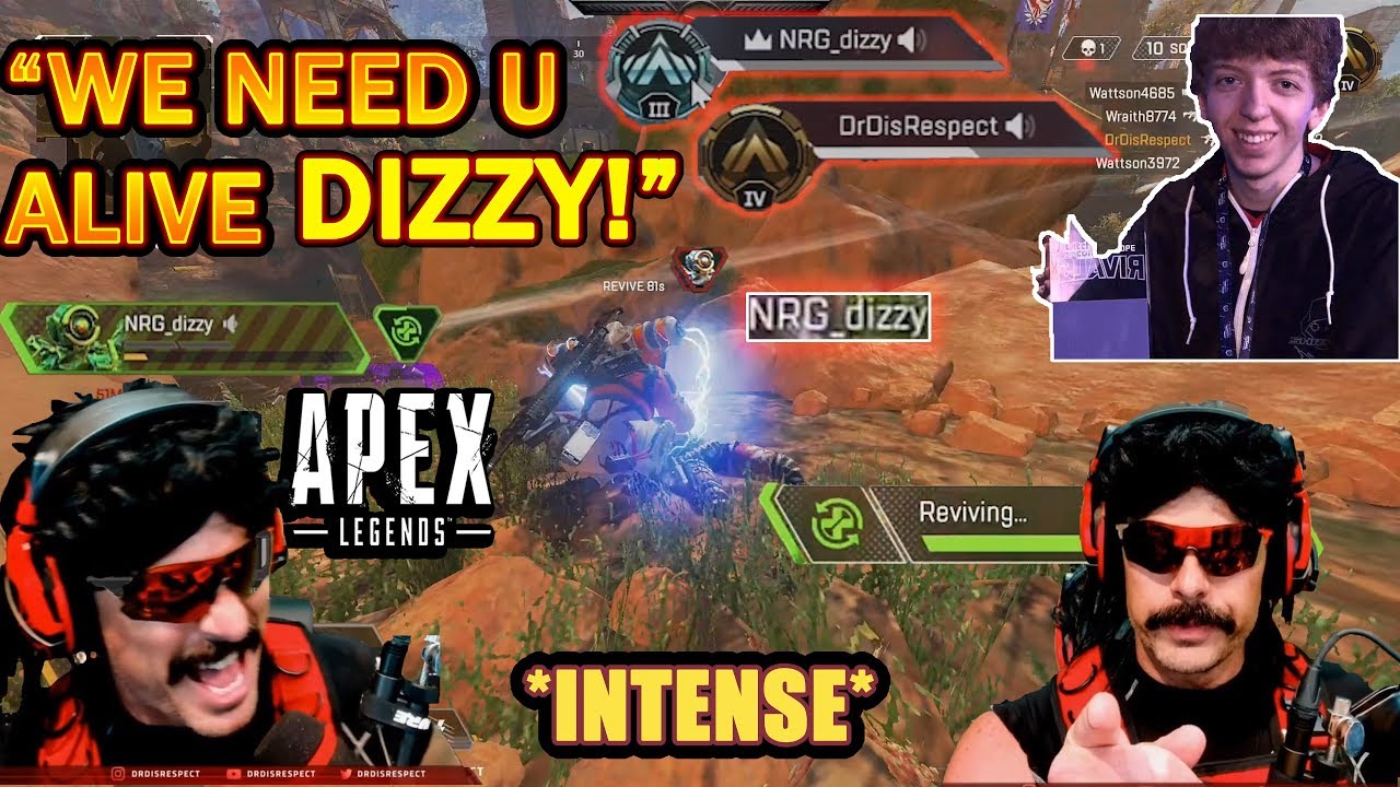DrDisrespect's FIRST Duo With Dizzy in RANKED Apex! + 1st Time Using ...