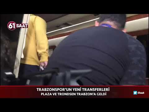 Trabzonspor'un yeni transferleri Plaza ve Trondsen, Trabzon'a geldi