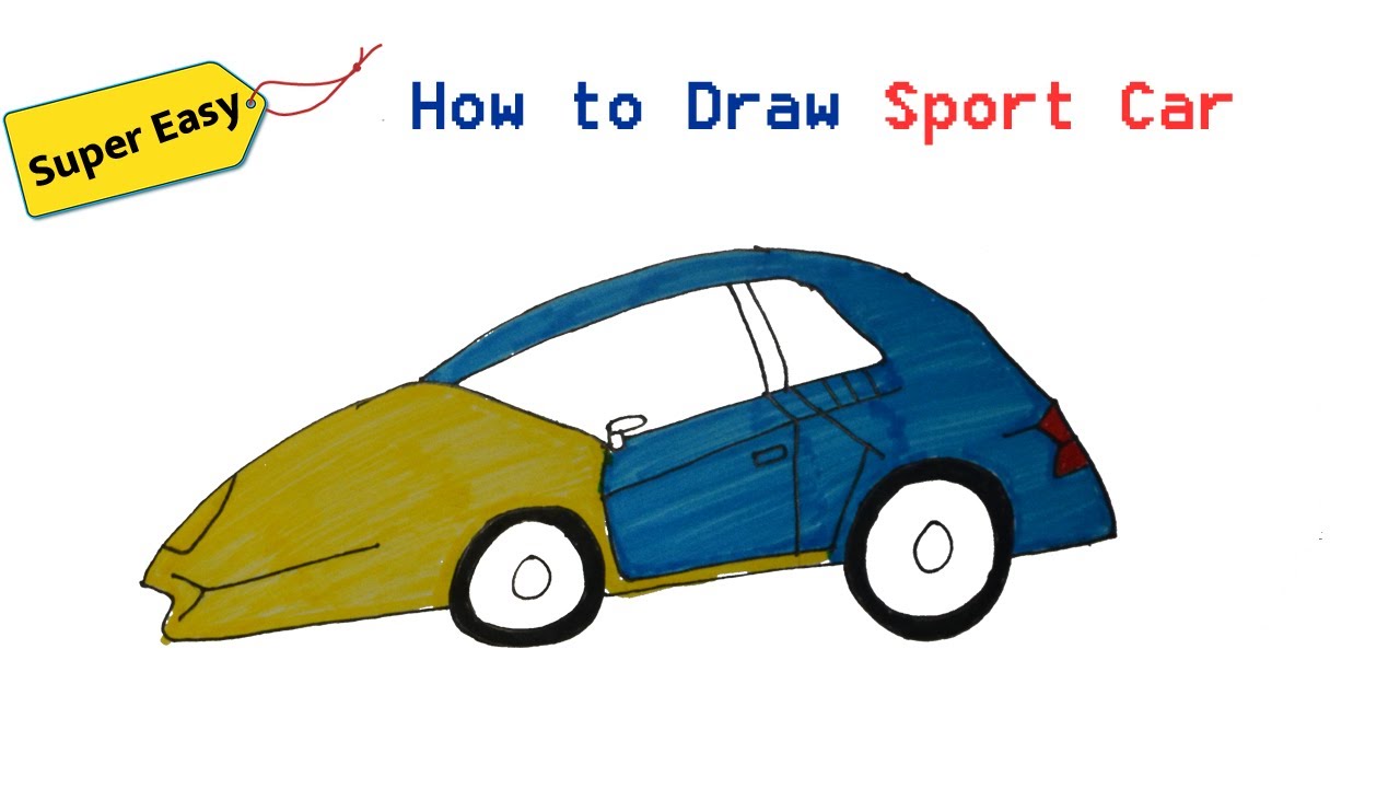 How to Draw Sport Car | Easy Drawing Step by Step #drawing - YouTube