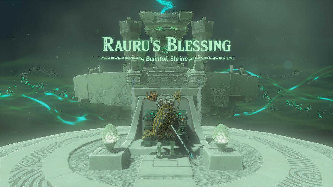 TotK Hidden Shrine (Mount Dunsel) Rauru's Blessing - YouTube