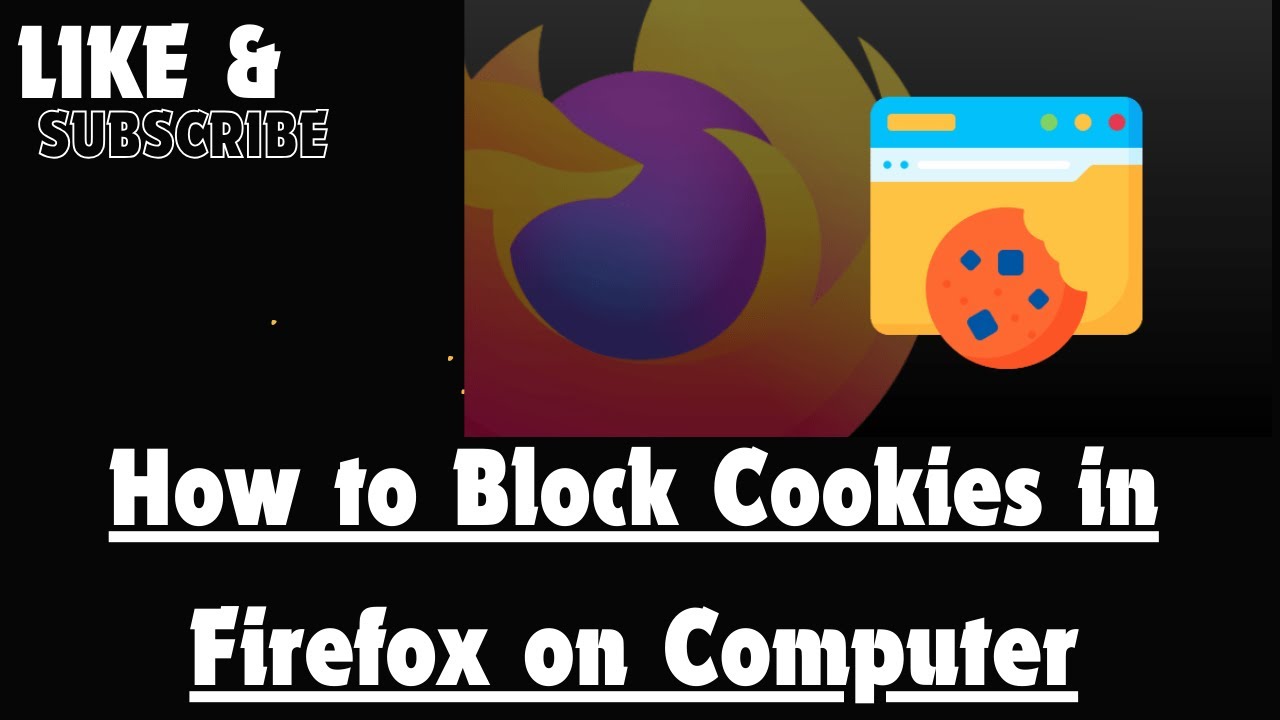 How to Block Cookies in Firefox on Computer - YouTube