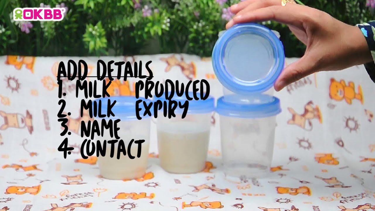 OKBB Tutorial : How to use milk storage bottle 4 x 4 oz 125 ml - YouTube
