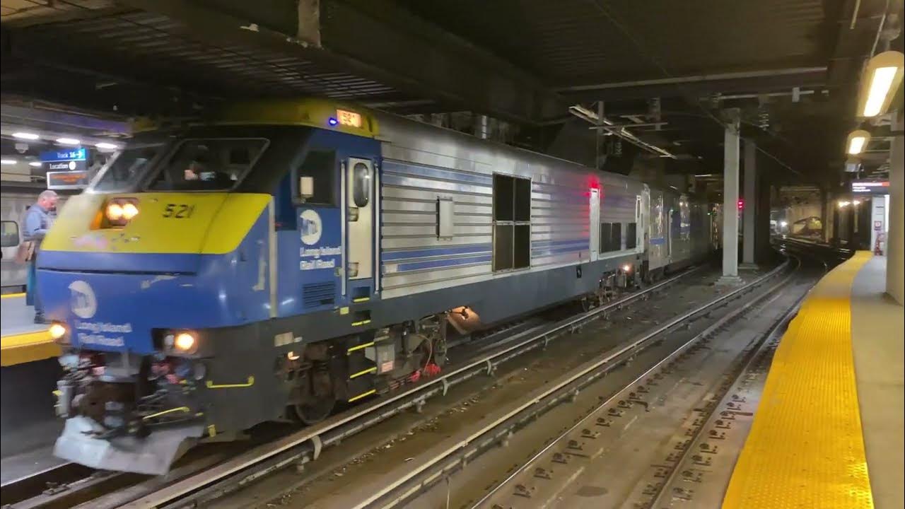 MTA Long Island Rail Road EMD DM30AC Dual-Mode Trains in Electric Mode @ New York Penn Station ...