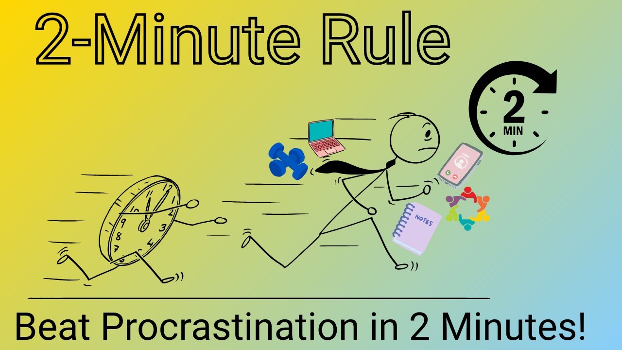 2-Minute Rule 🔥 Stop Procrastination & Boost Productivity! # ...