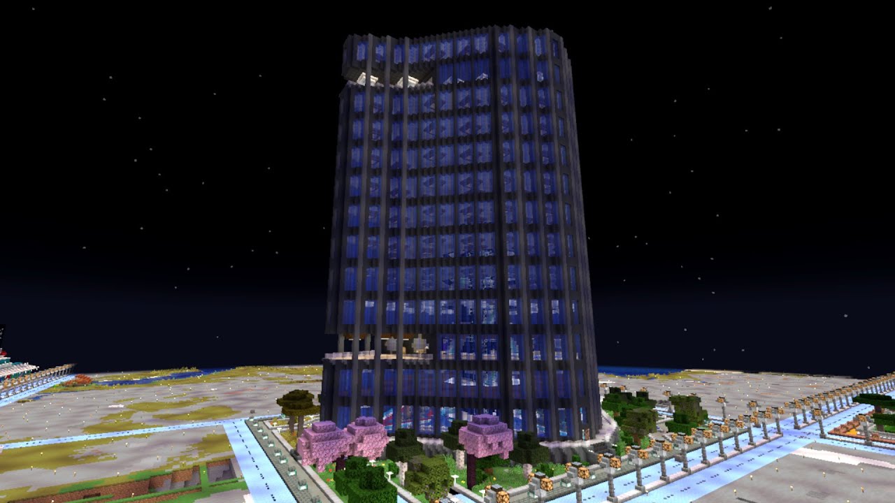 Minecraft Skyscraper Base Mini Tour - YouTube