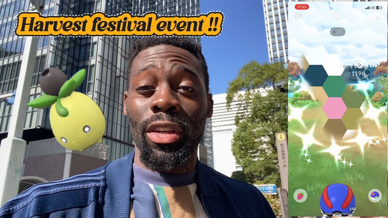 Harvest festival hunt begins in Pokémon go!! - YouTube