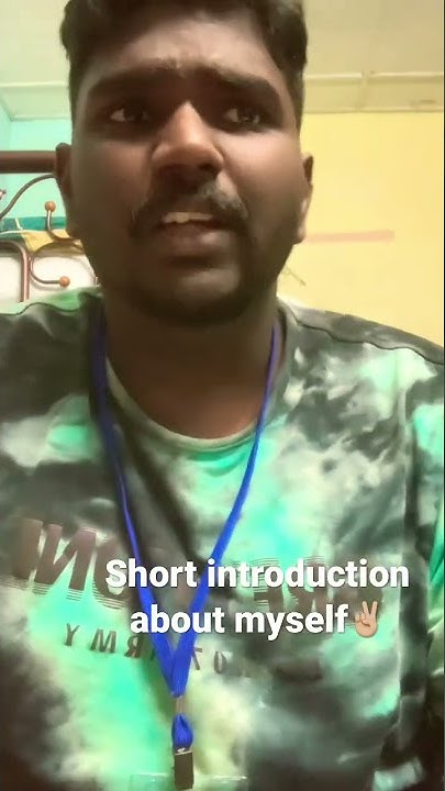 Short Introduction about myself - YouTube