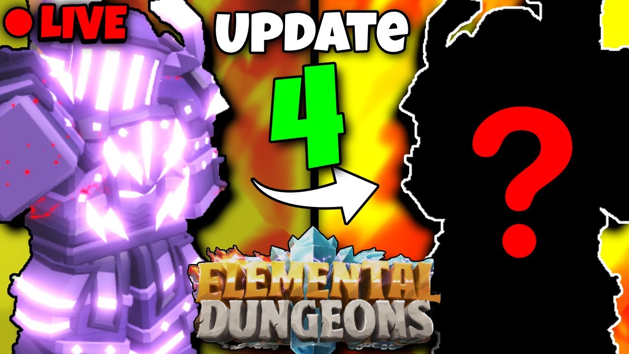 🔴 YOU can SAVE your ELEMENTS NOW?! - Elemental Dungeons' UPDATE 4 LIVE ...