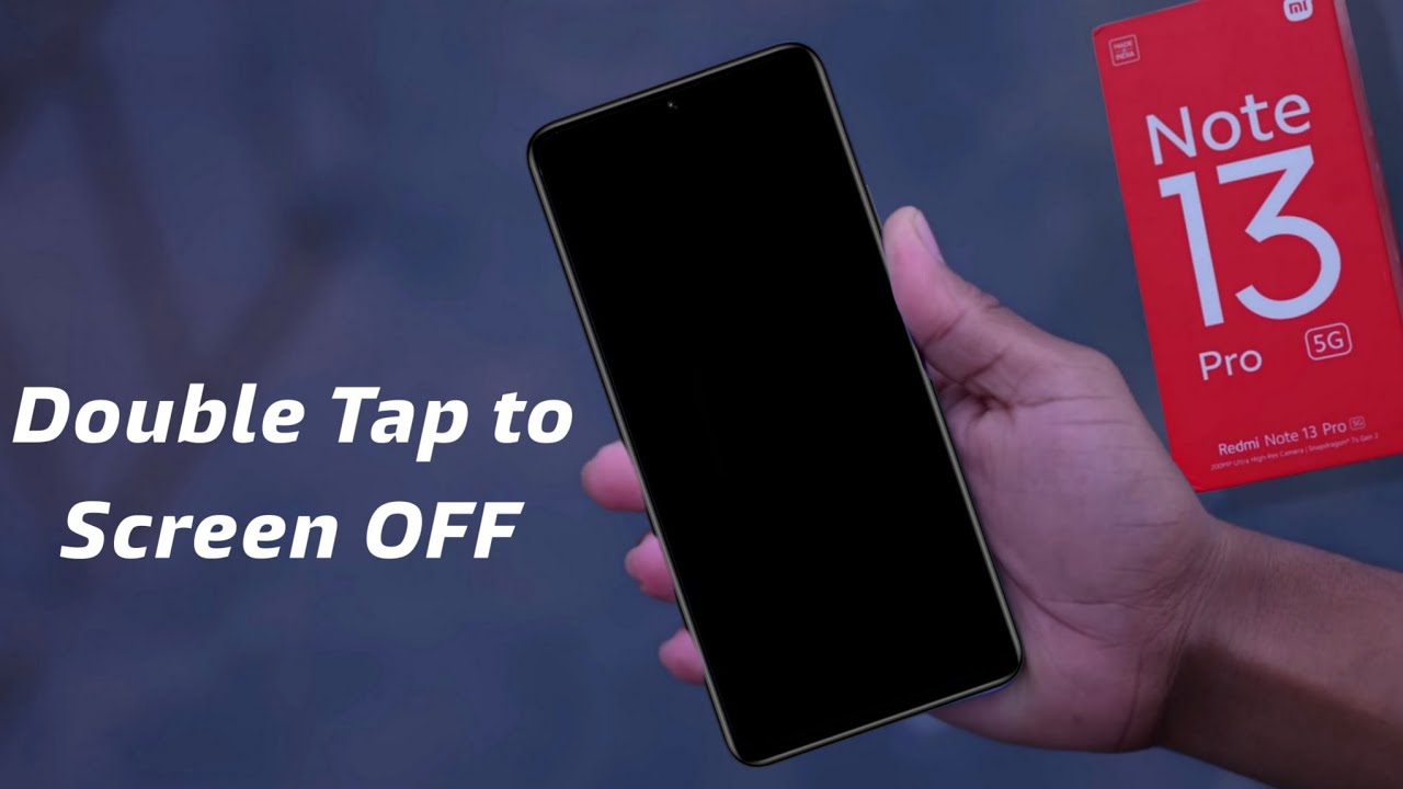 Redmi Note 13 Pro Double Tap to Screen OFF | Enable Double Touch Screen ...