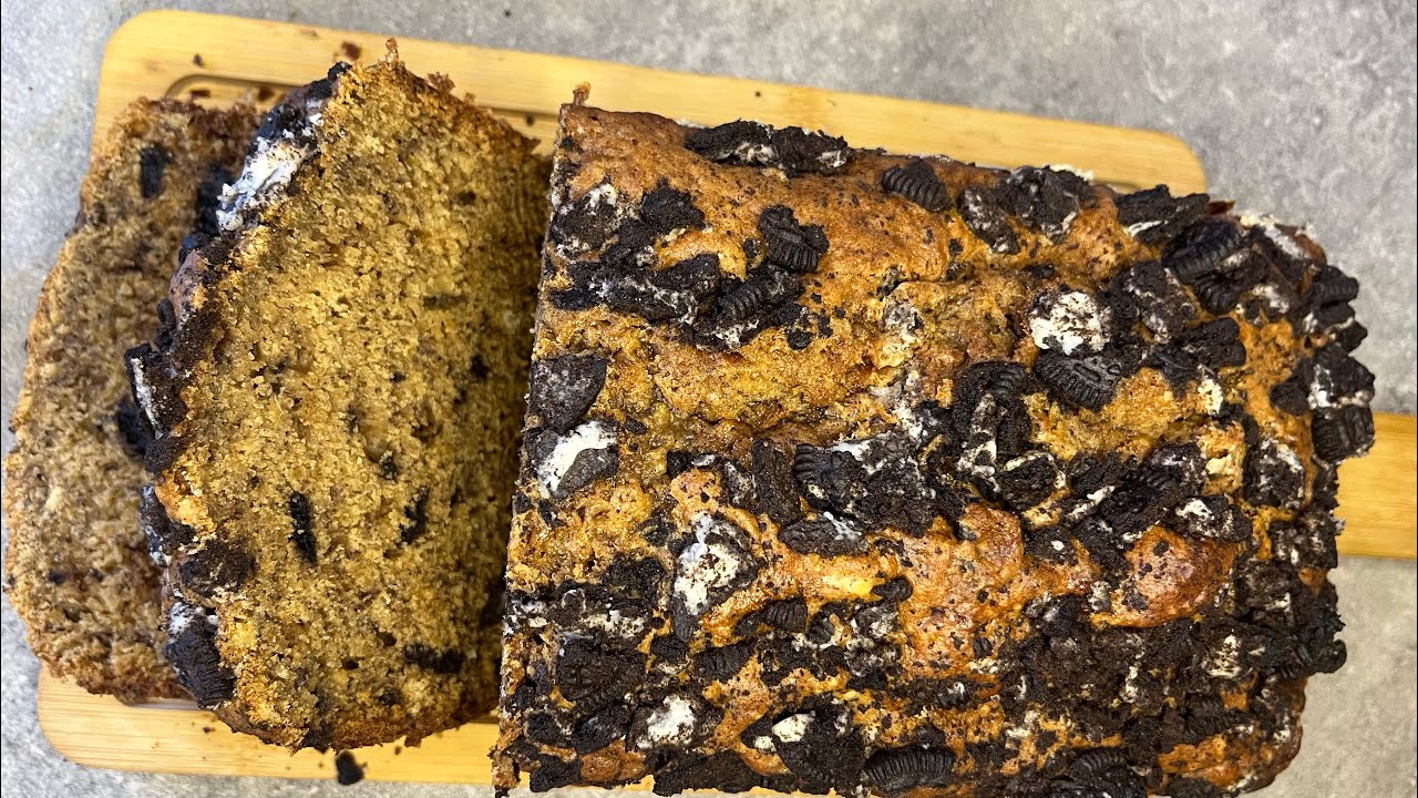 I Made Oreo Banana Bread - YouTube