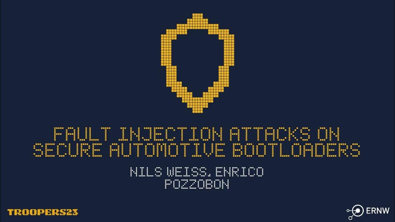 TROOPERS23: Fault Injection Attacks on Secure Automotive Bootloaders - YouTube