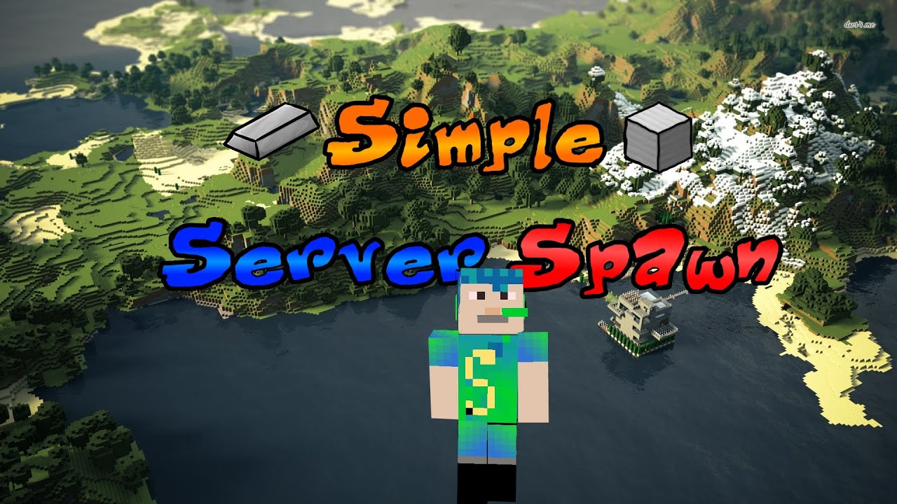 Minecraft - Simple Server Spawn [SpeedBuild] - YouTube