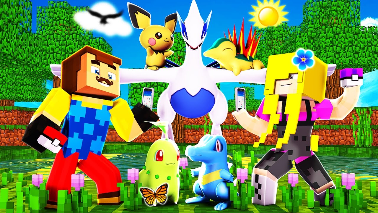 Minecraft - HELLO NEIGHBOR - Pokemon GO KILLS NEIGHBOR?! (Gen 2) - YouTube