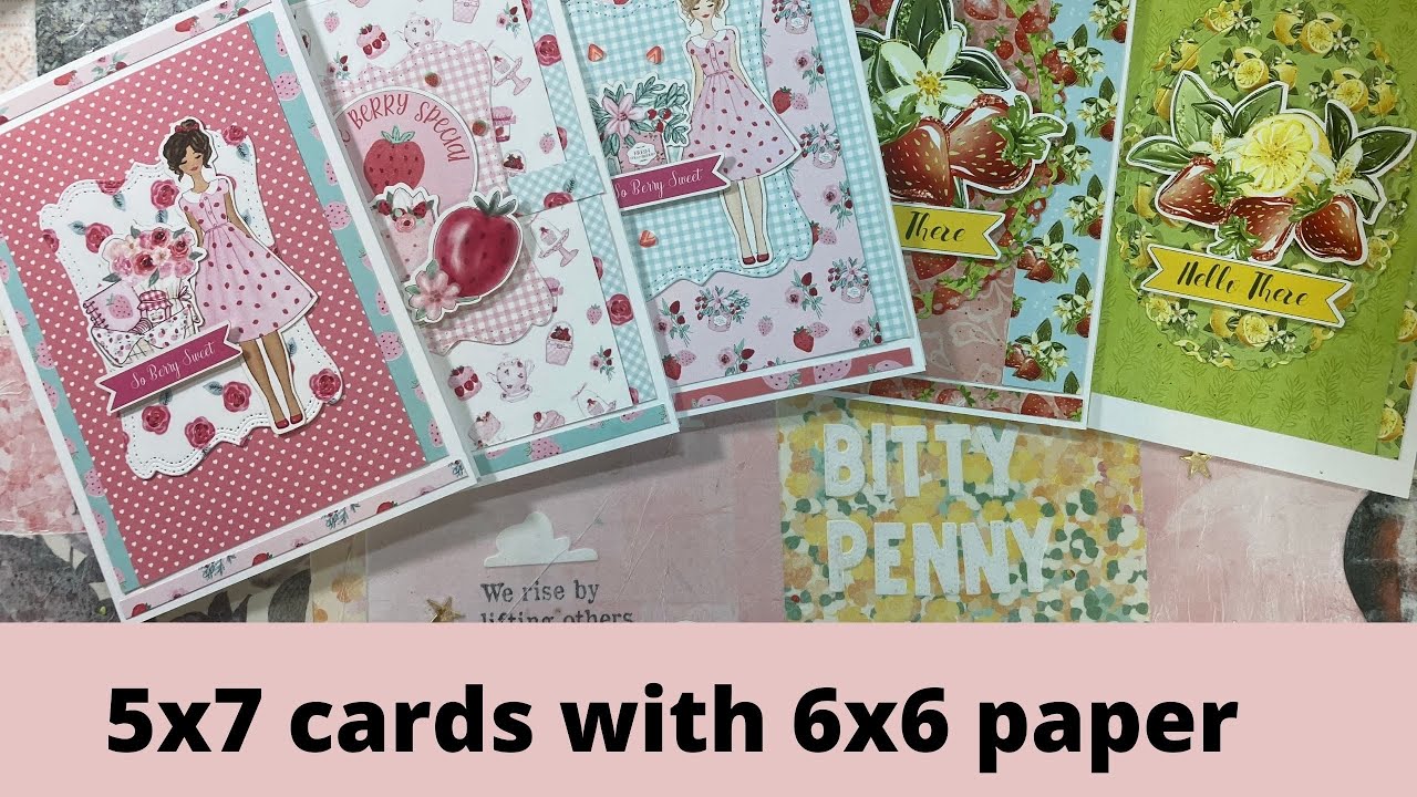 6x6 paper formula for 5x7 cards/ N2S restock and #OldPlusNewMay2022 ...