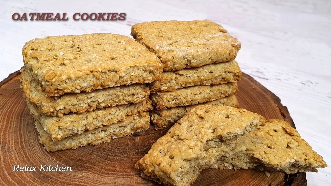 Super easy crispy oat cookies | Healthy Oatmeal Cookies Recipe | Simple ...