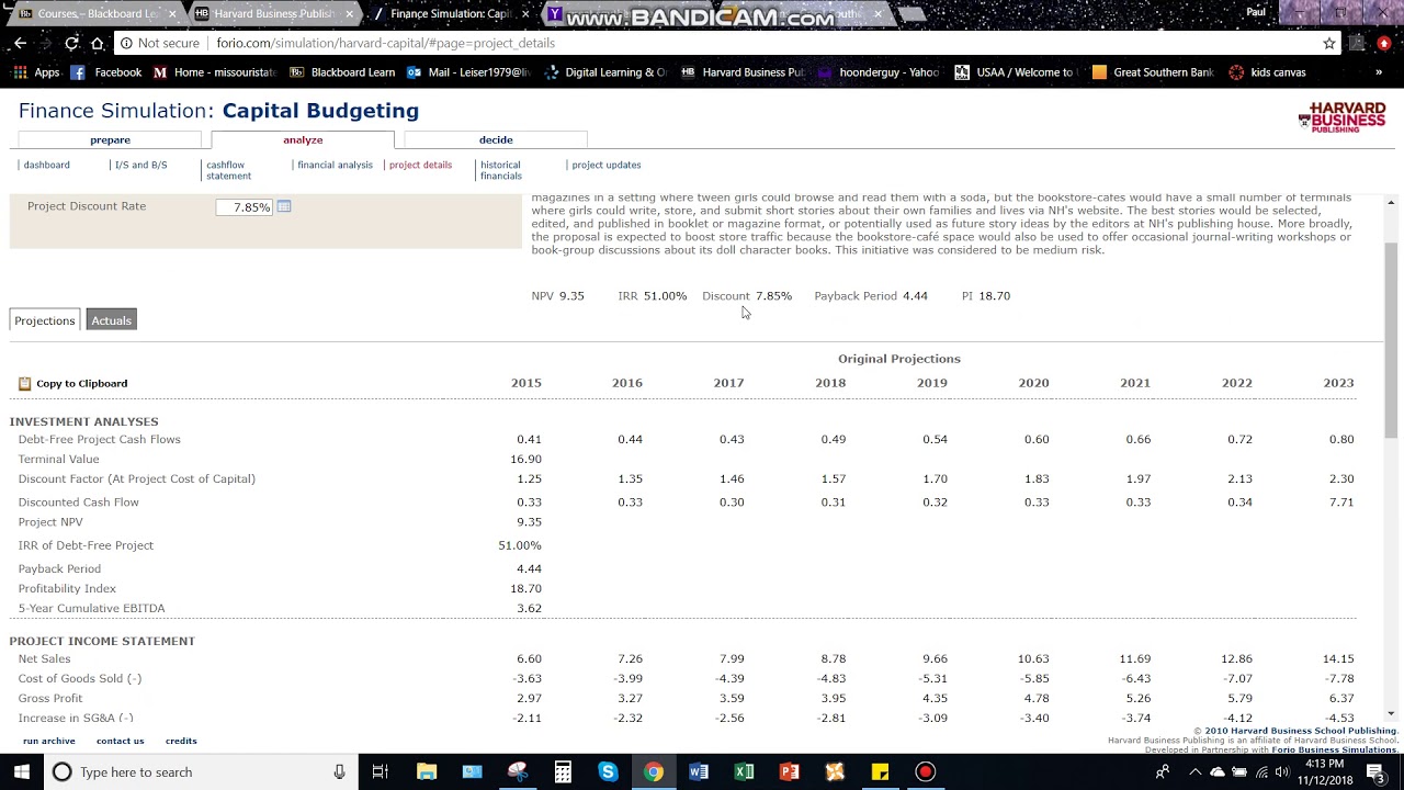 Capital Budgeting Simulation - YouTube