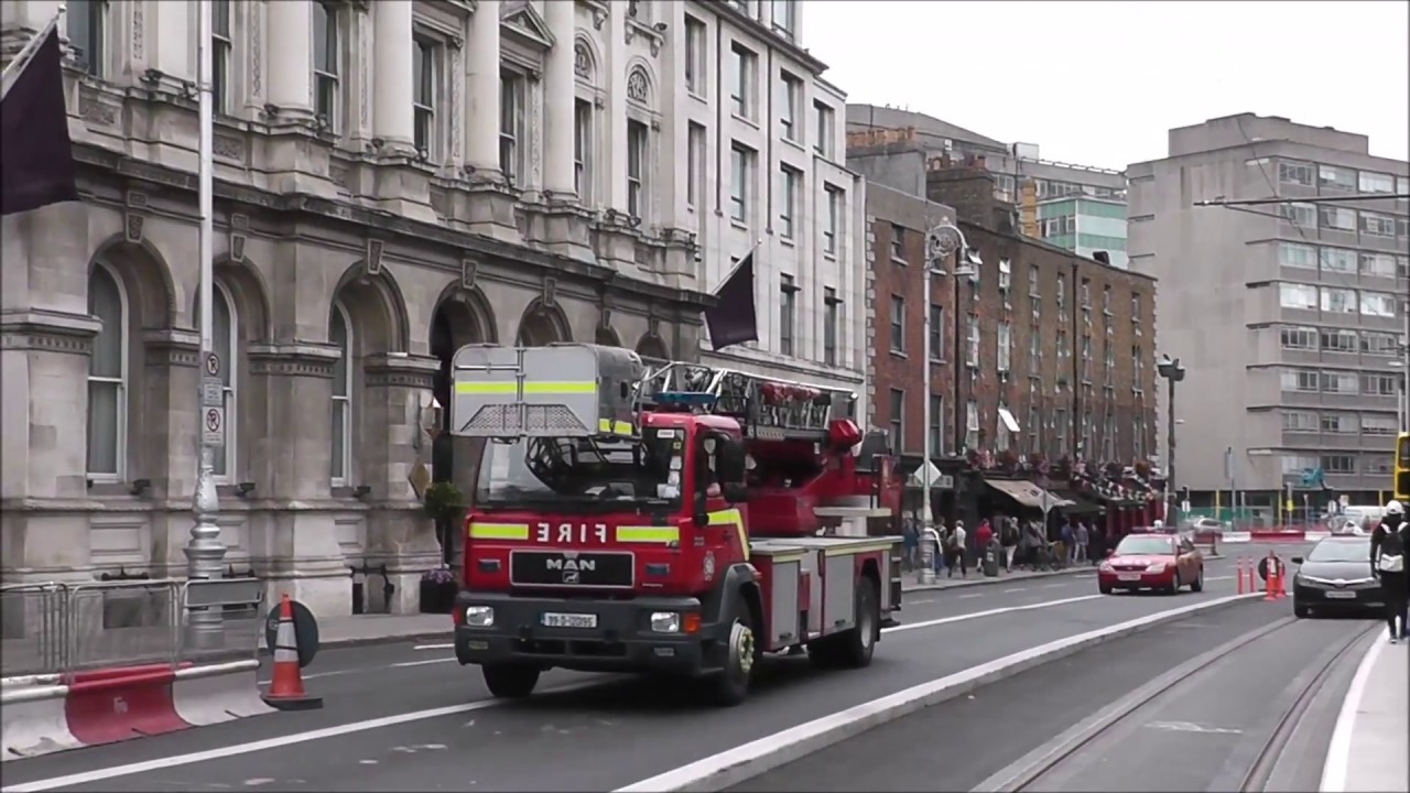 Dublin Fire Brigade, Ambulances and Garda Responding in Dublin City ...