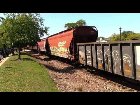 BNSF Manifest Rumbling East - Hinsdale, IL - YouTube