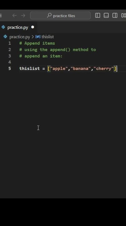 Append Items Python Coding Learnpython Pythonforbeginners Youtube
